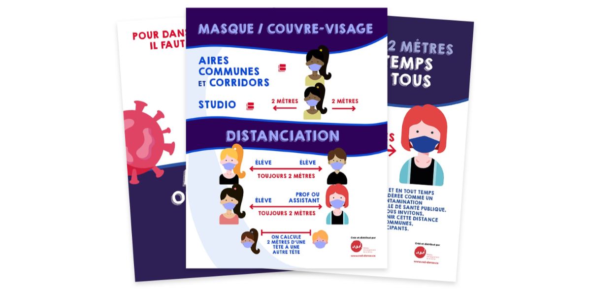 Affiches et pastilles à imprimer COVID-19 (français seulement*) | RED