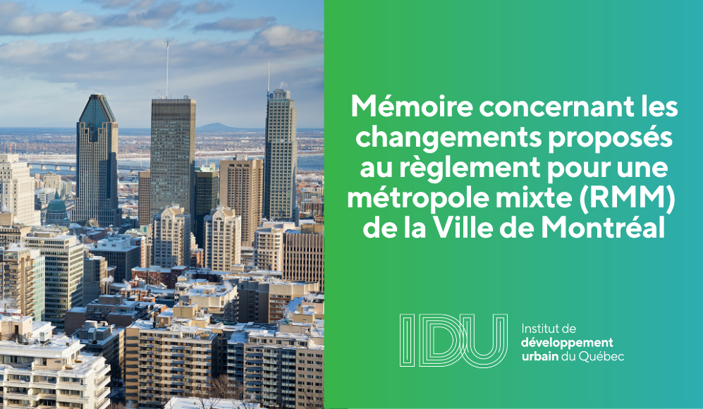 Mémoire concernant les changements proposés au règlement pour une ...