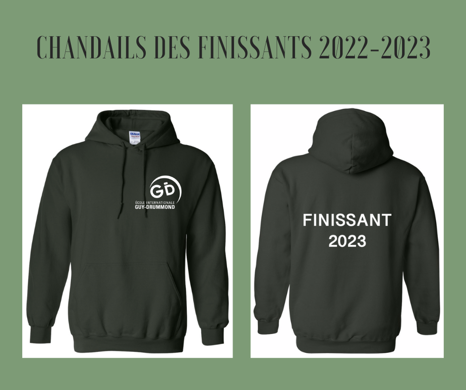 Vente de chandails FINISSANTS 2022-2023