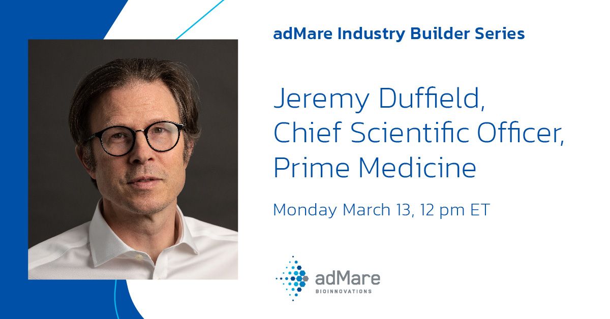 adMare Industry Builder Series Featuring Dr. Jeremy Duffield (in person)