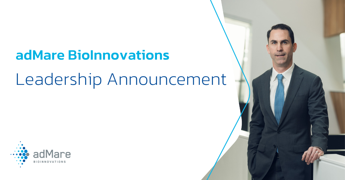 adMare BioInnovations Leadership Announcement