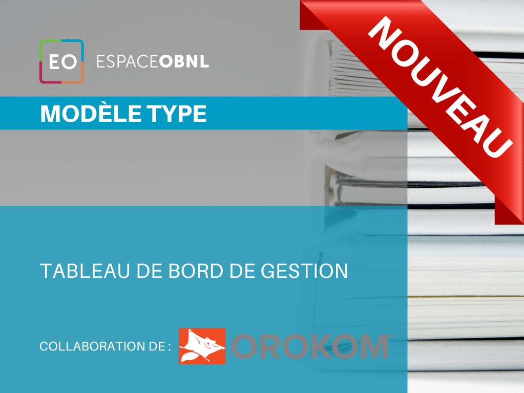 Modèle type - Tableau de bord de gestion | ESPACE OBNL