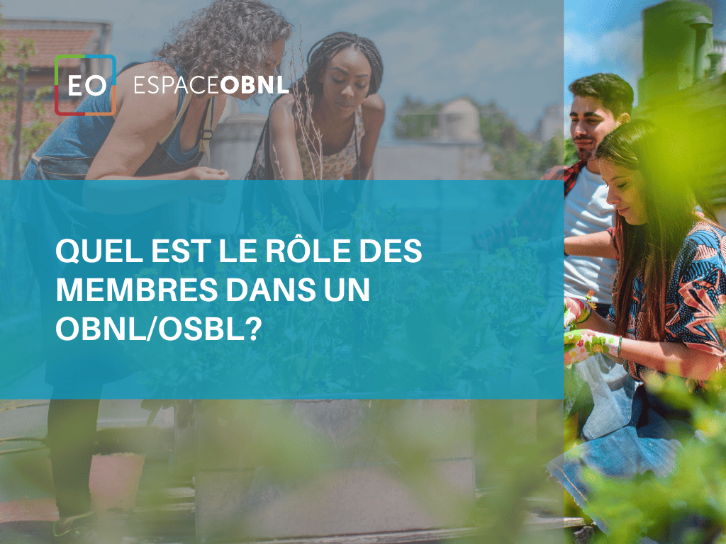 Quel est le rôle des membres dans un ONBL/OSBL? | ESPACE OBNL