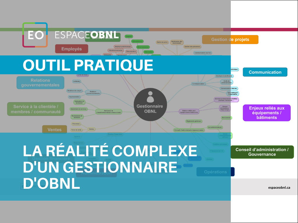 Complexe la réalité d’un gestionnaire d’OBNL? | ESPACE OBNL