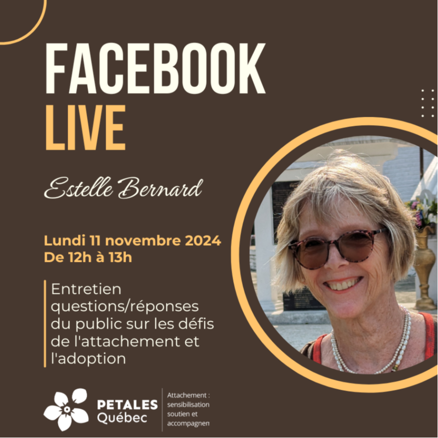 Facebook Live : Entretien questions/réponses du public sur les défis de l'attachement et l'adoption
