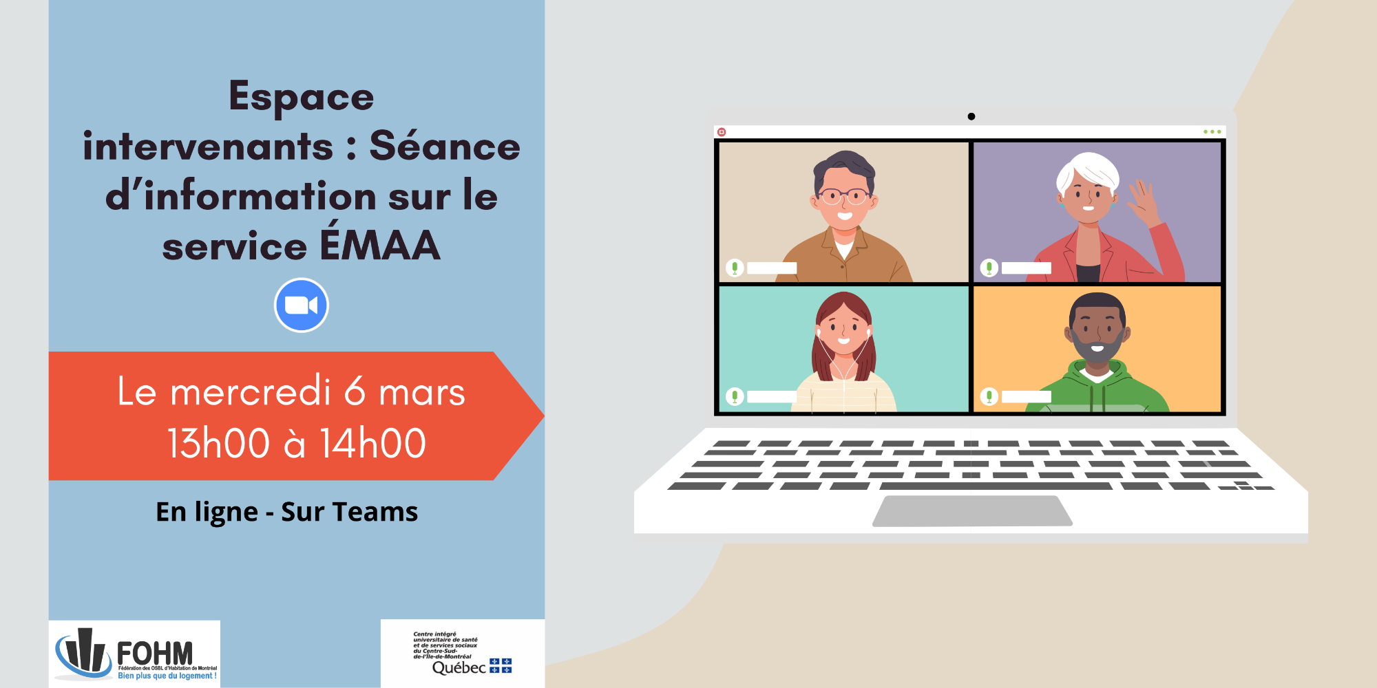 Espace intervenants - Programme ÉMAA (Équipe mobile d'accompagnement et d'arrimage)