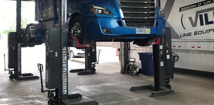 Colonnes mobiles (Levage sécuritaire de véhicules lourds)