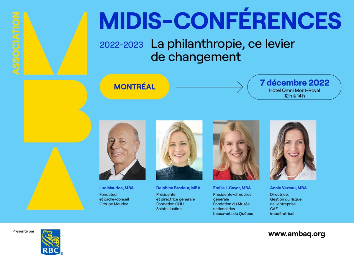 Midi-conférence: La philanthropie, ce levier de changement