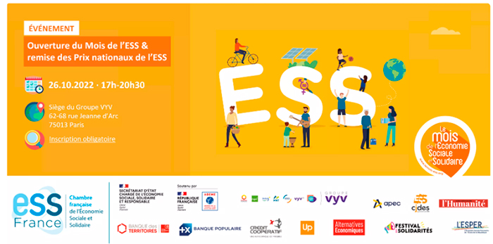 Lancement du Mois de l’ESS 2022 et remise des Prix de l’économie ...