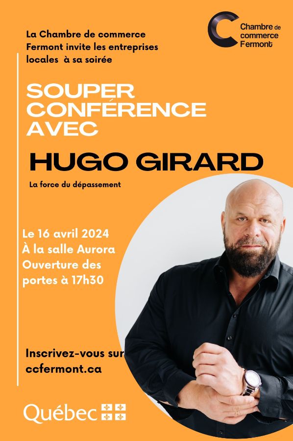 Souper / Conférence avec Hugo Girard