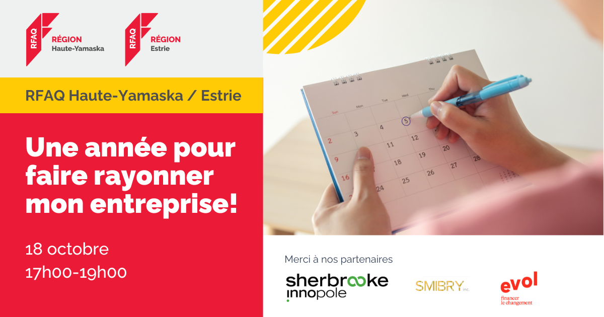 Une année pour faire rayonner mon entreprise! RFAQ